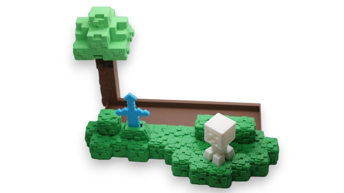 3D Printed Minecraft Creeper Dock Display Stand for Nintendo Switch ...