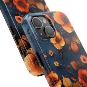 Phone Case in Cosy Floral Aesthetic, Durable Protective Apple Cellphone ...