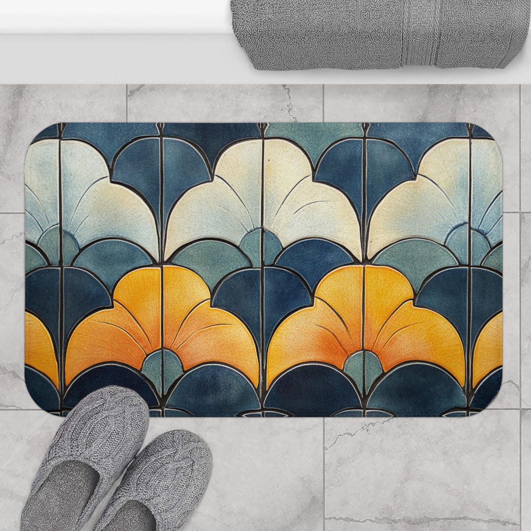 Art Deco Bath Mat - Elegant 1920-s Pattern - Etsy