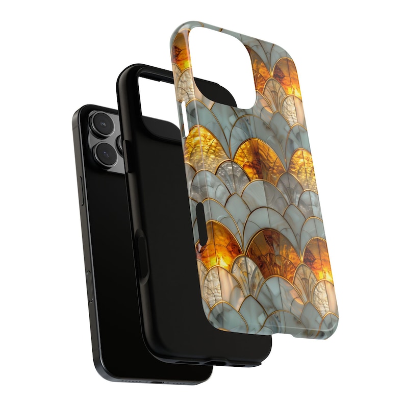 Art Deco Phone Case, Gold Marble Phone Case, Stained Glass Phone Case ...