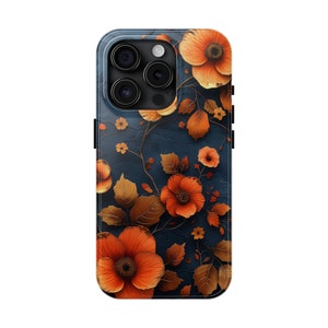 Phone Case in Cosy Floral Aesthetic, Durable Protective Apple Cellphone ...