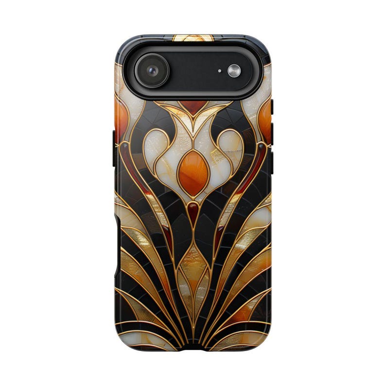 Art Deco Phone Case - Golden Era Stained Glass iPhone Samsung Galaxy ...