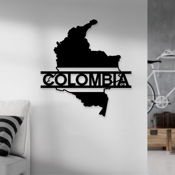 Colombia Map - Etsy