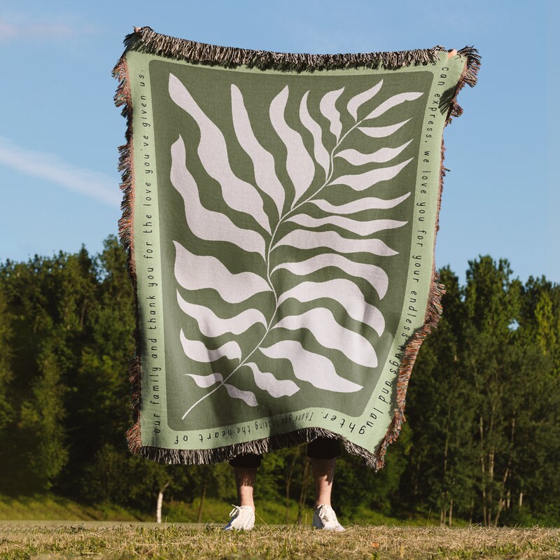 Leaf Throw Blanket - Etsy