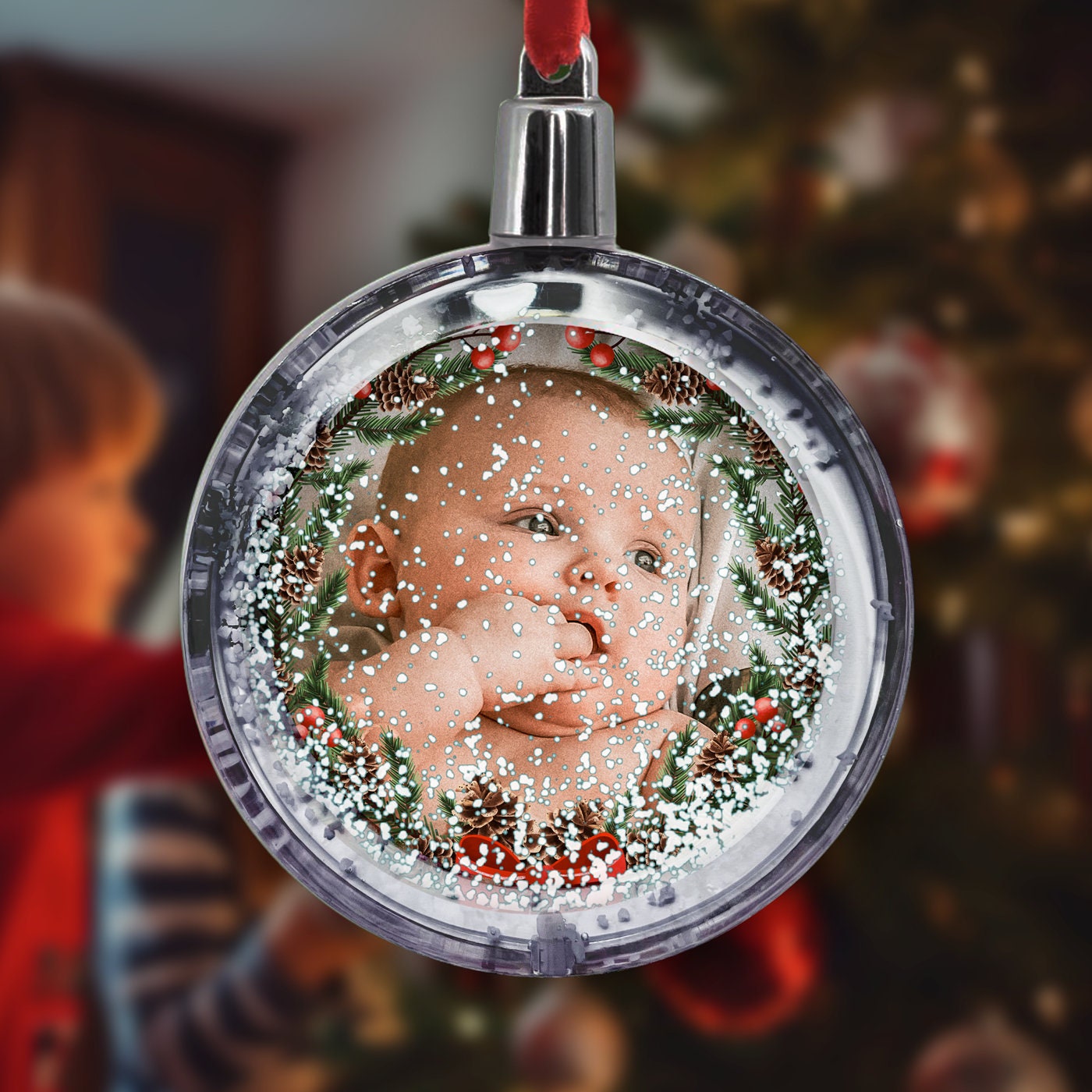 Snow Globe Christmas Ornament Custom Snow Globe Personalized Kids ...