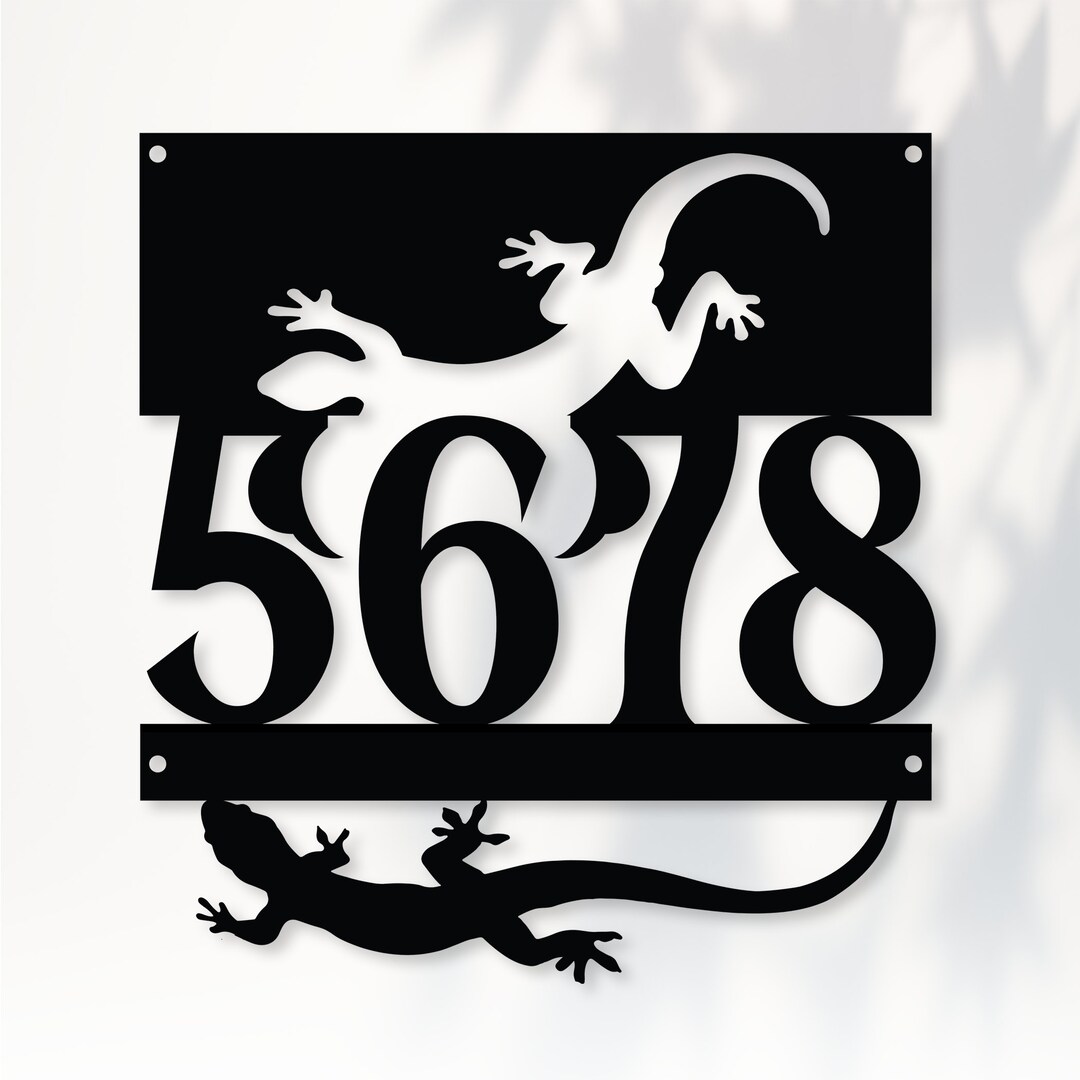Large House Numbers, Metal House Sign, Custom Street Sign, House Number ...