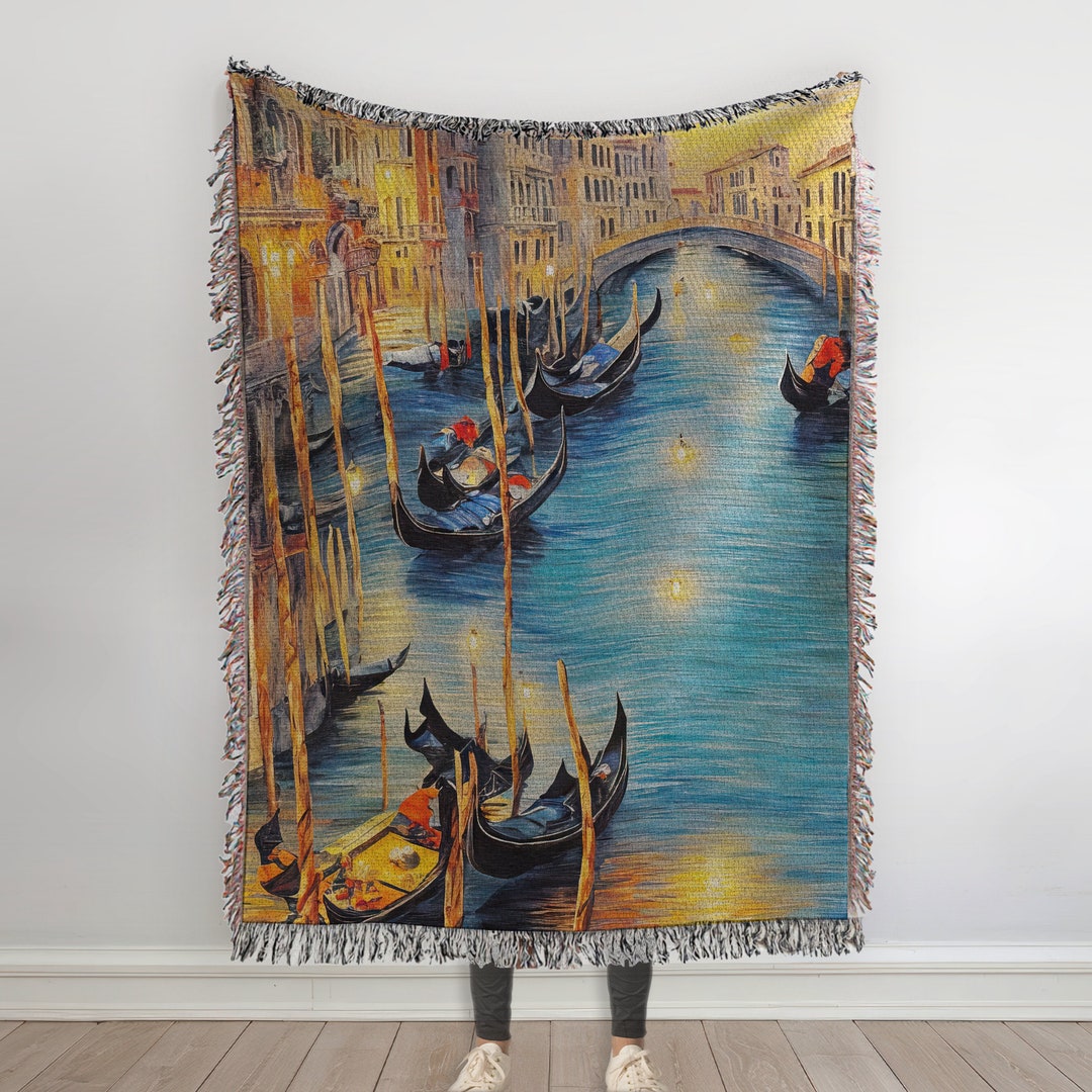 Woven Art Blanket: Medieval Tapestry, Sofa Throw - Etsy
