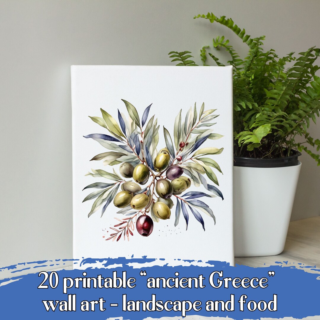 20 Printable Wall Art Set Ancient Greece Landscape Wall Art Set of ...