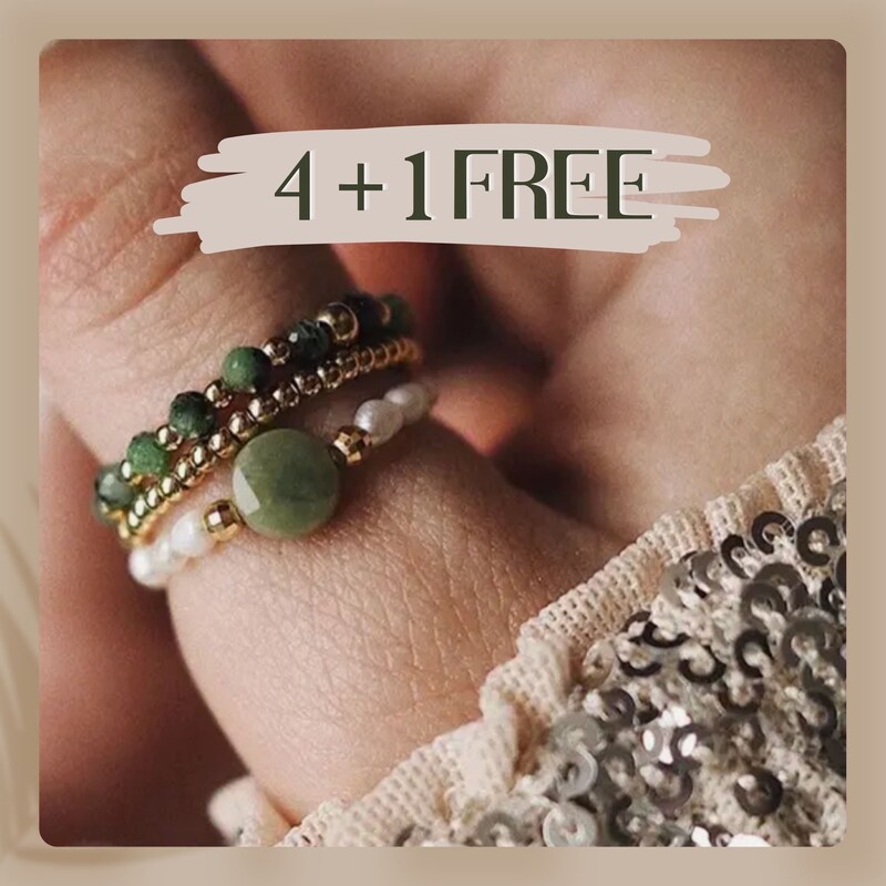 Natural Stone Ring - Etsy