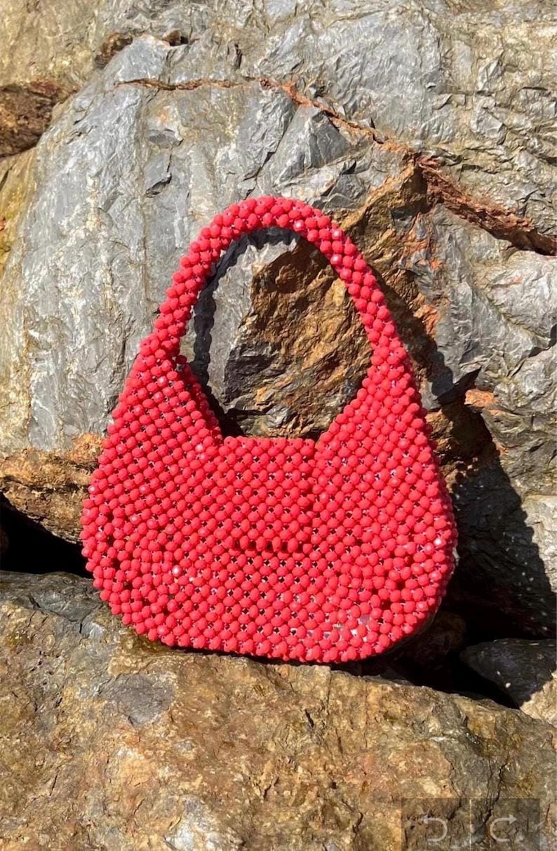 Detailed Video Tutorial Lesson Crystal Beads Purse Hobo Bag Wedding ...