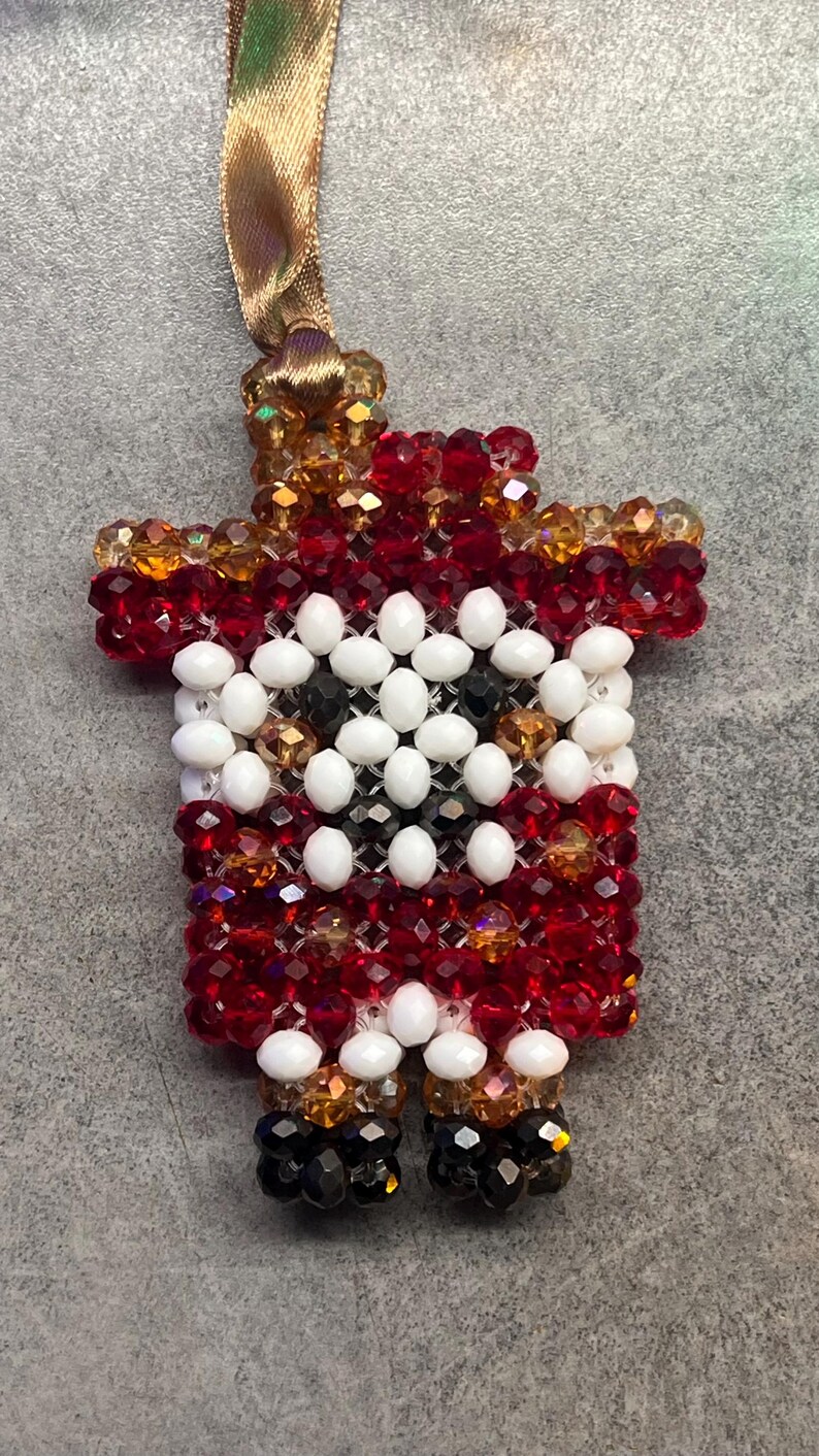 Nutcracker & Penguin Crystal Beads Ornament Tutorial | DIY Christmas ...