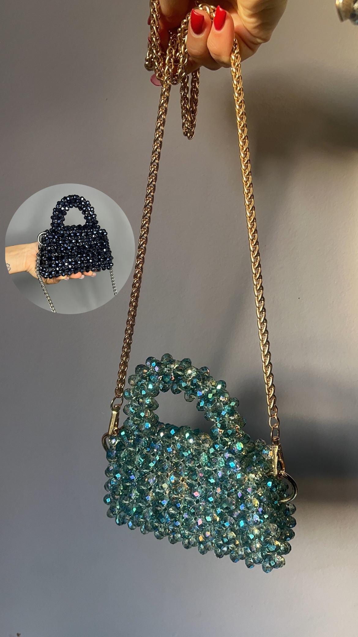 Beaded Mini Bag DIY Video Tutorial: Crystal Purse Pattern - Etsy