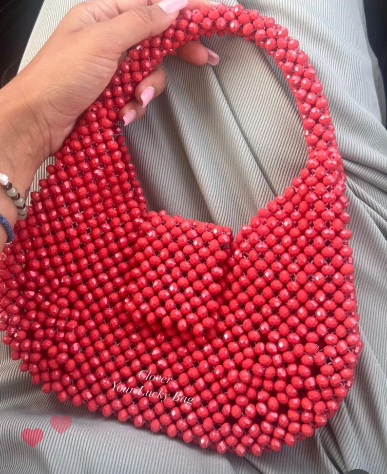 Detailed Video Tutorial Lesson Crystal Beads Purse Hobo Bag Wedding ...