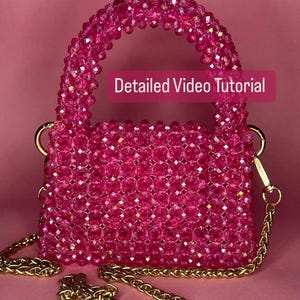 Crystal Beaded Bag Tutorial: DIY Video Lesson - Etsy
