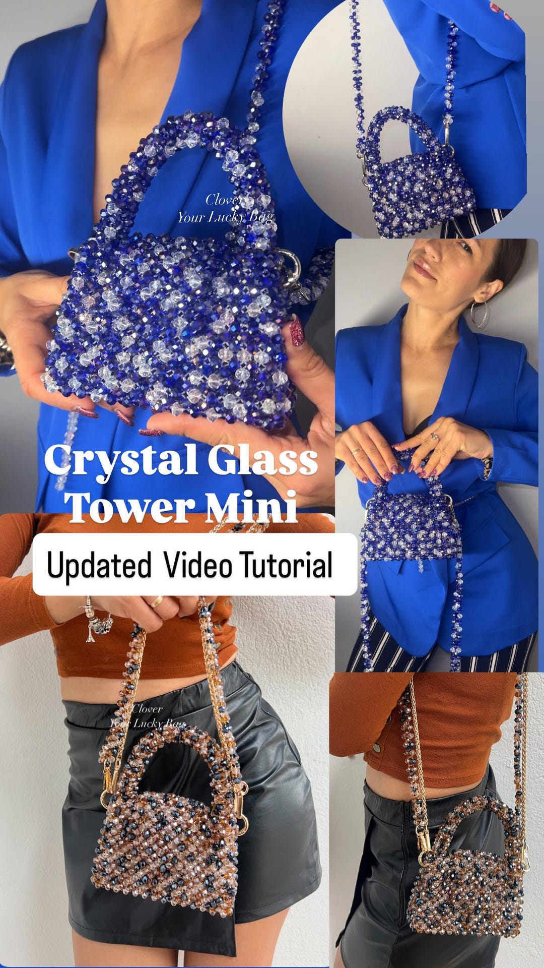 Crystal Beaded Bag Tutorial: DIY Video Lesson - Etsy