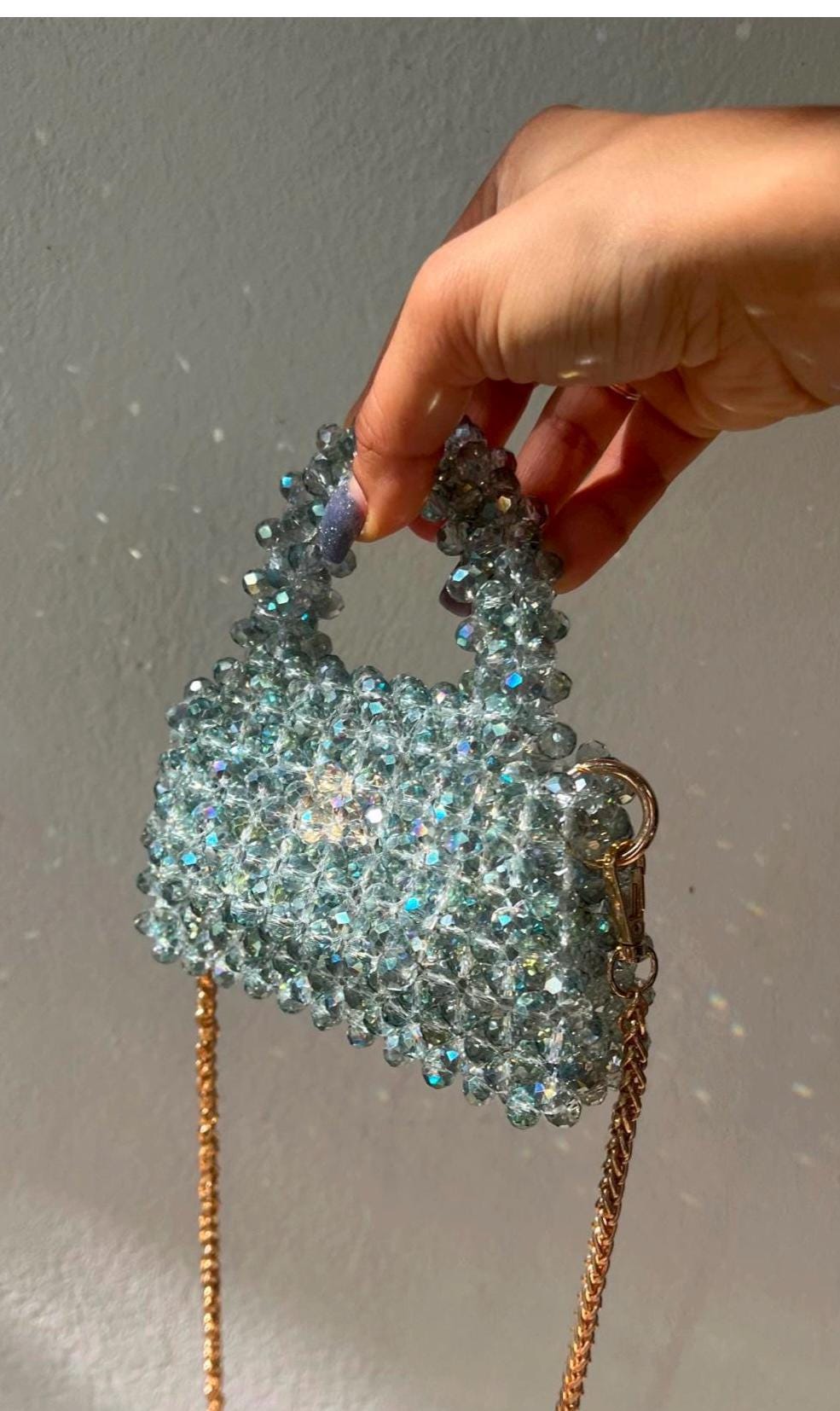 Beaded Mini Bag DIY Video Tutorial: Crystal Purse Pattern - Etsy