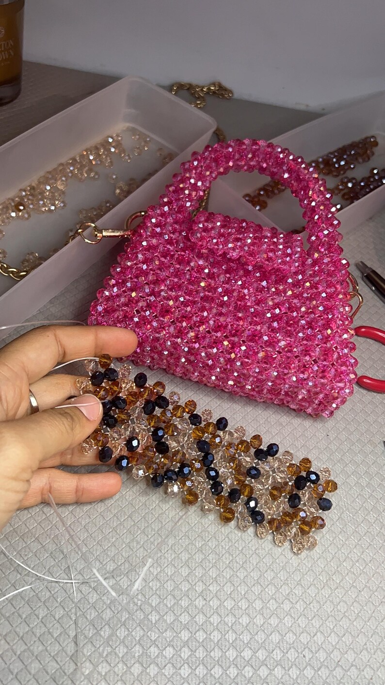 Crystal Beaded Bag Tutorial: DIY Video Lesson - Etsy