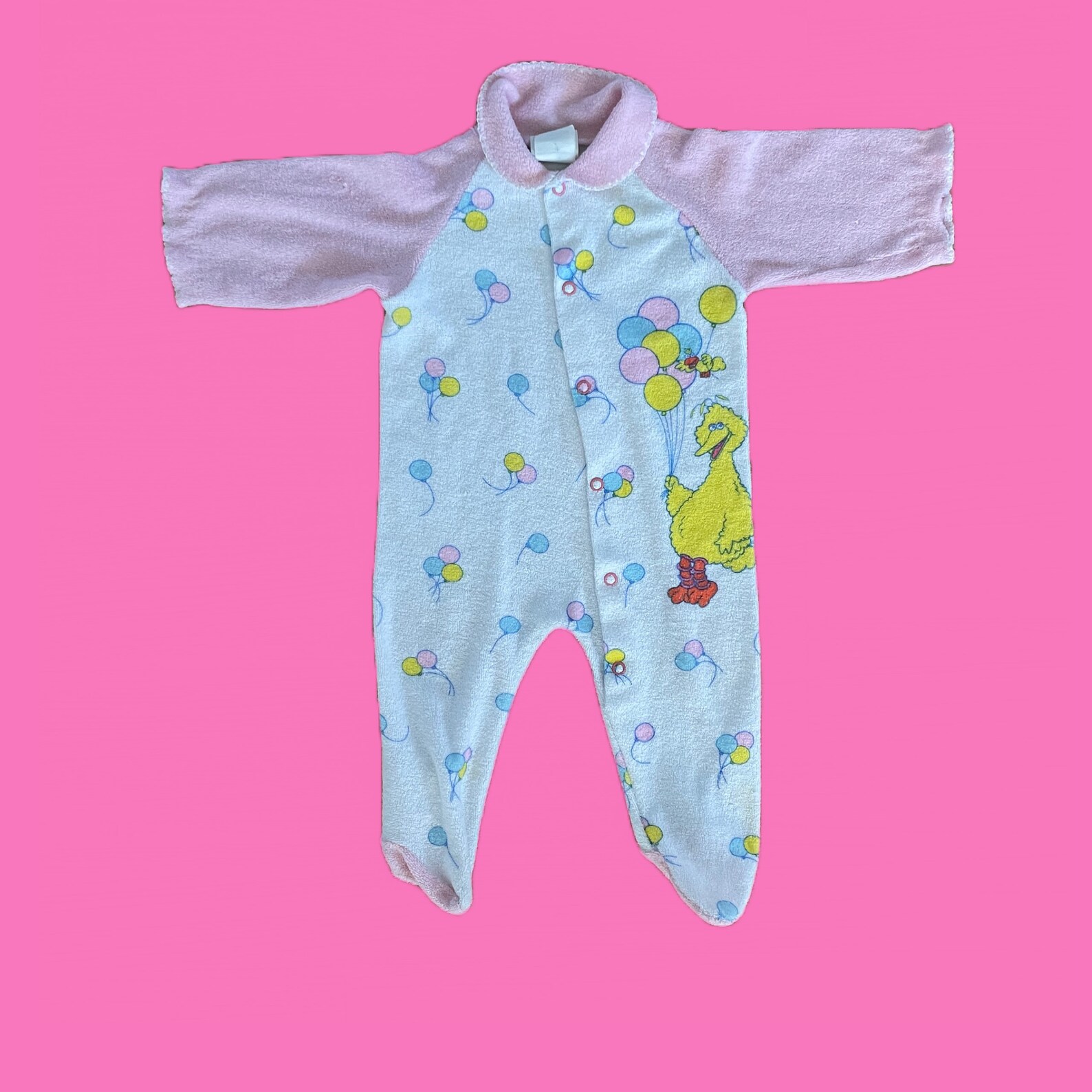 1980s Vintage Sesame Street JC Penny Big Bird Onesie Footie Muppet ...