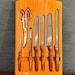 Vintage Never Used Griffon Seven Piece Knife Set in Original Box / With ...