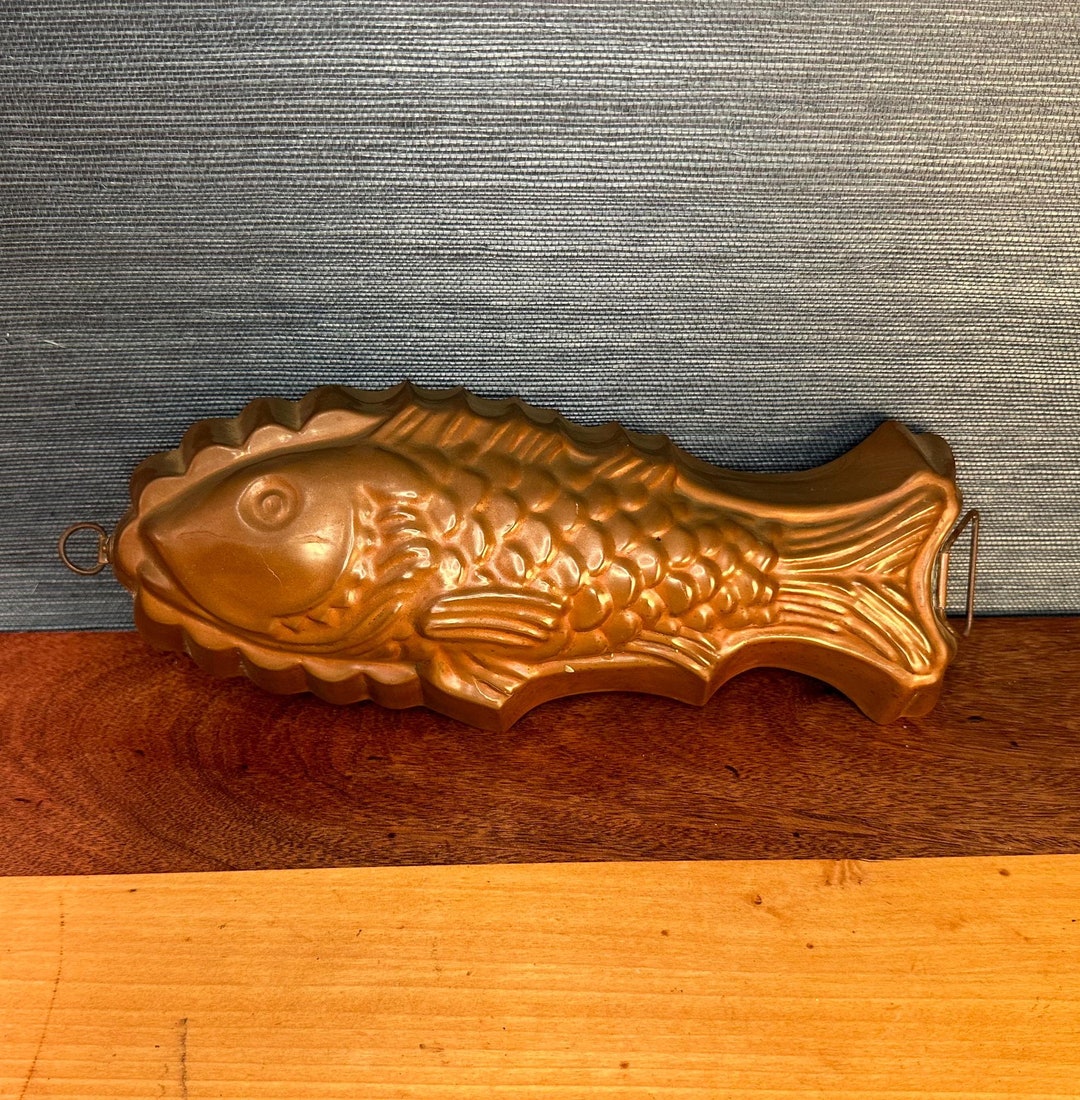 Antique Copper Fish Mold - Etsy