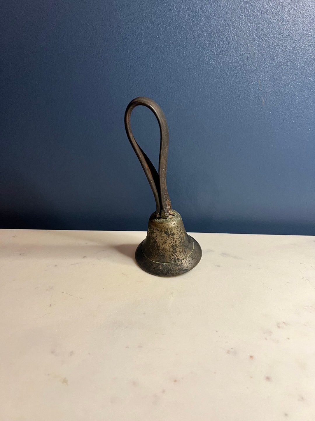Antique Brass Hand Bell / Holiday Bell - Etsy