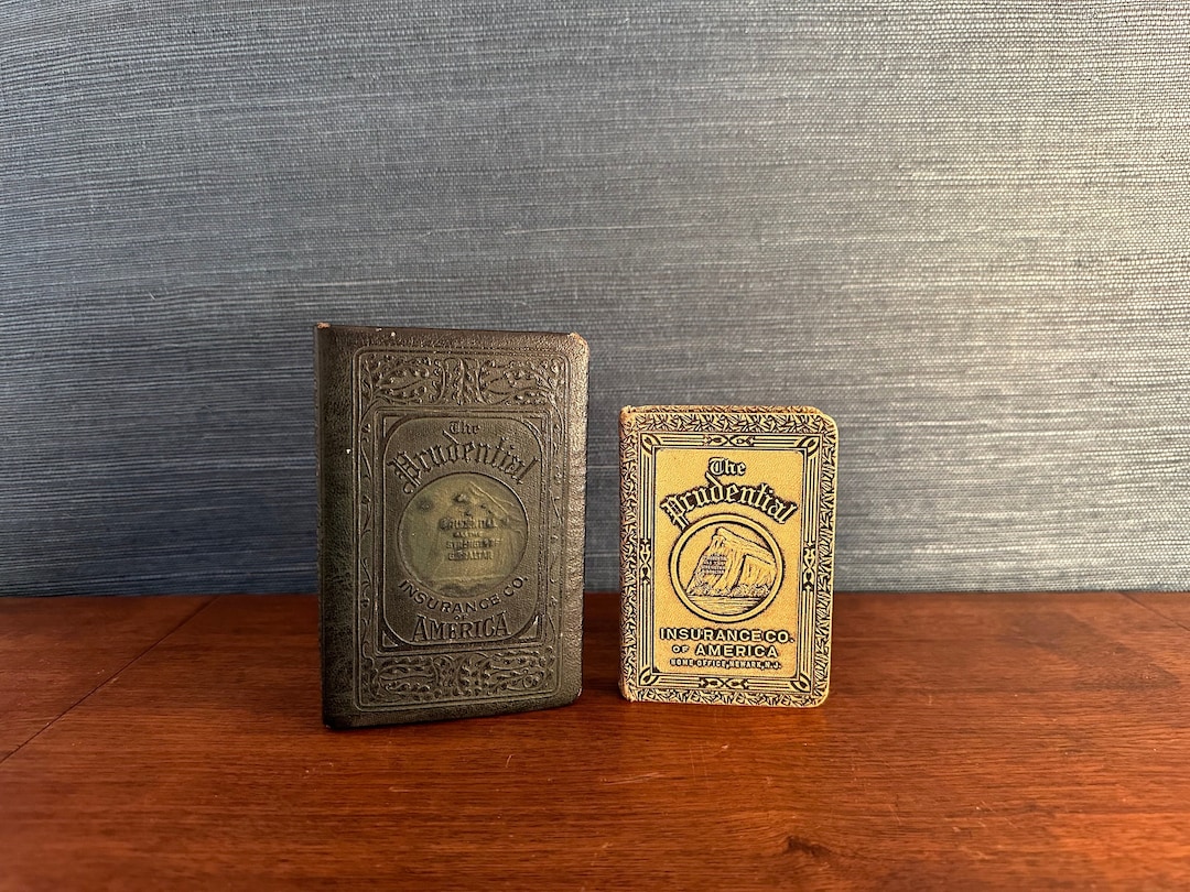 Antique Pair of 'the Prudential Insurance Co. of America' Coin Book ...