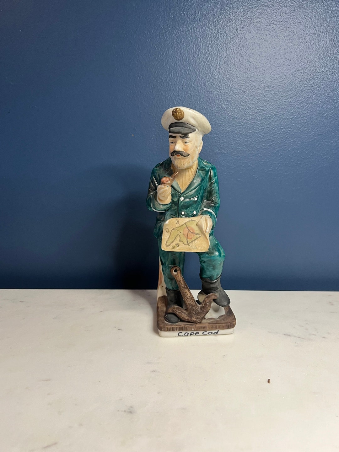 Vintage Sea Captain "cape Cod" Statue - Etsy