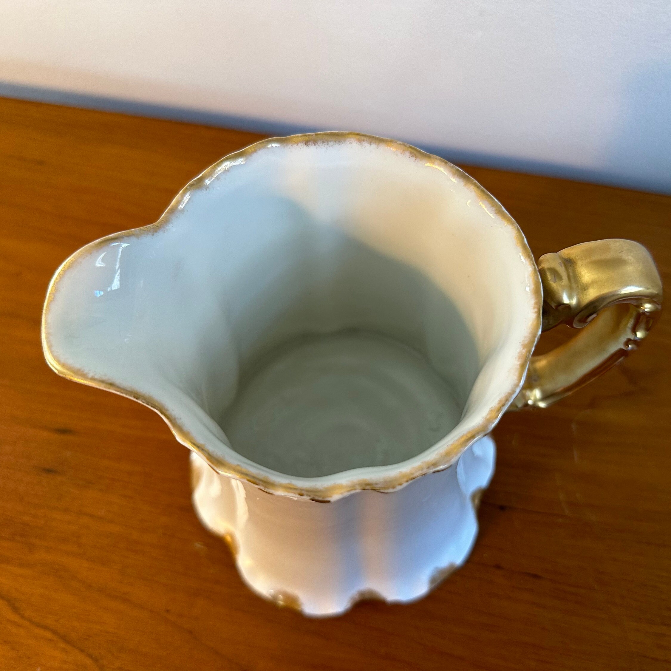 Hand Painted Haviland Limoges Water Pitcher, 24 Karat Gold Trim, C ...