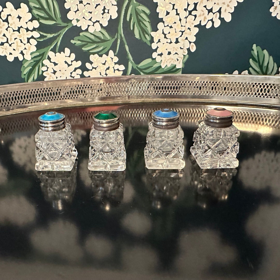 Vintage Hroar Prydz Norway Sterling Silver, Crystal, and Guilloché ...