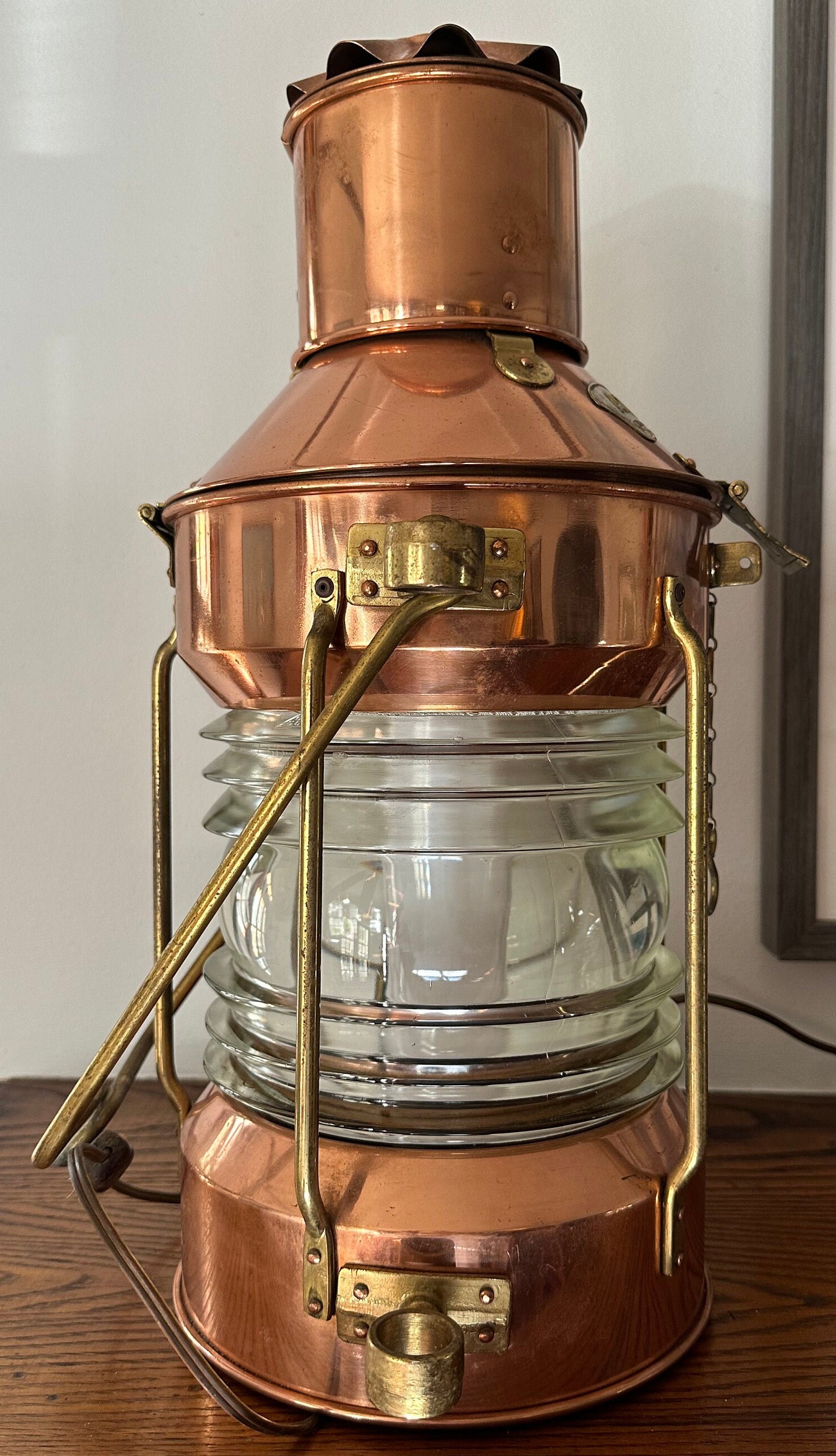Vintage Ankerlicht Ship's Oil Lantern Wired to Work as a Lamp - Etsy