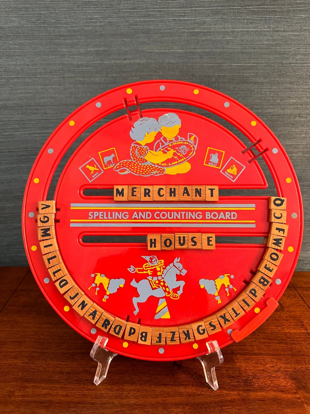 Vintage Spelling and Counting Board - Etsy