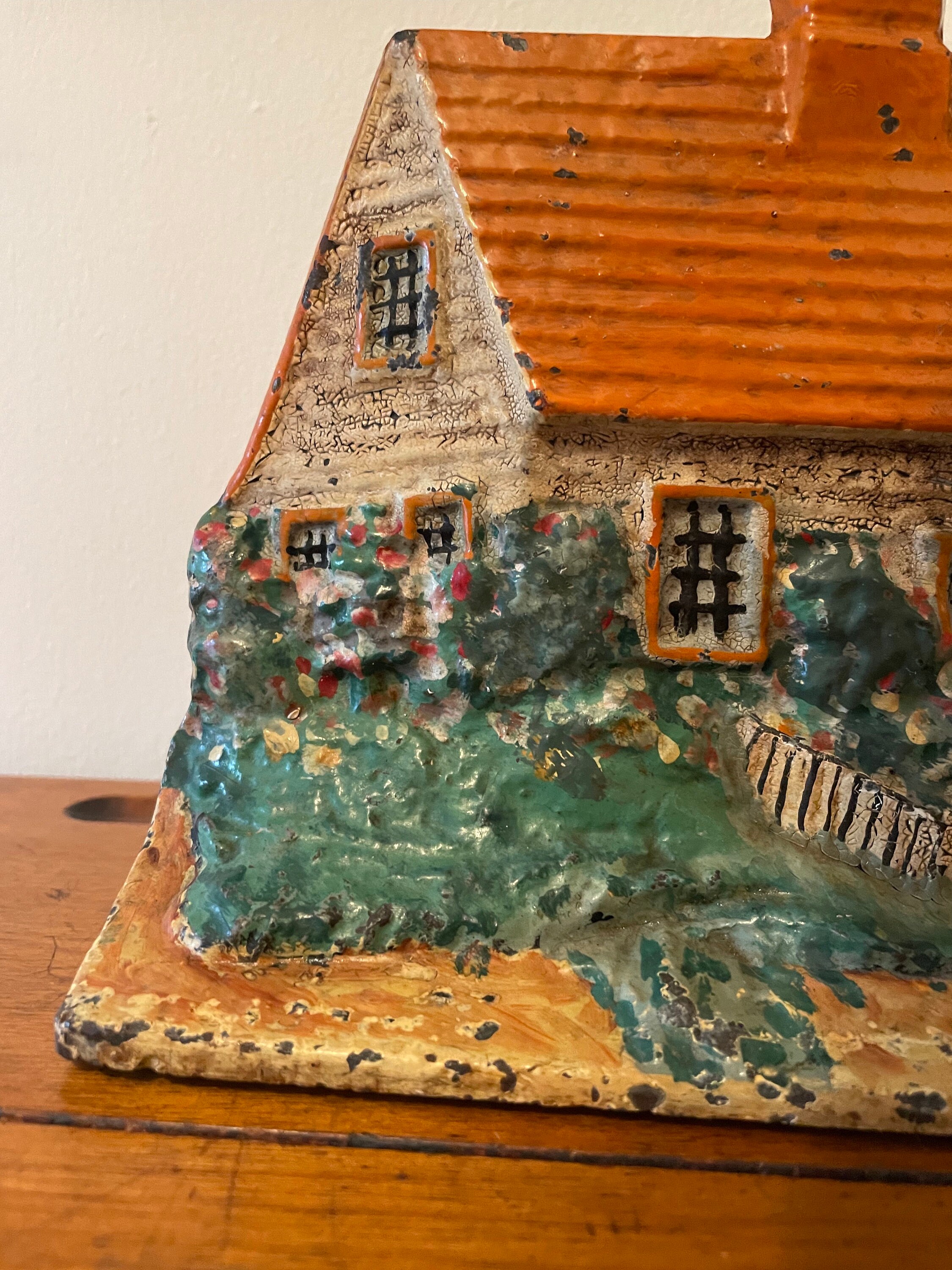 Vintage Cast Iron Cape Cod Cottage Doorstop8 1/2 - Etsy