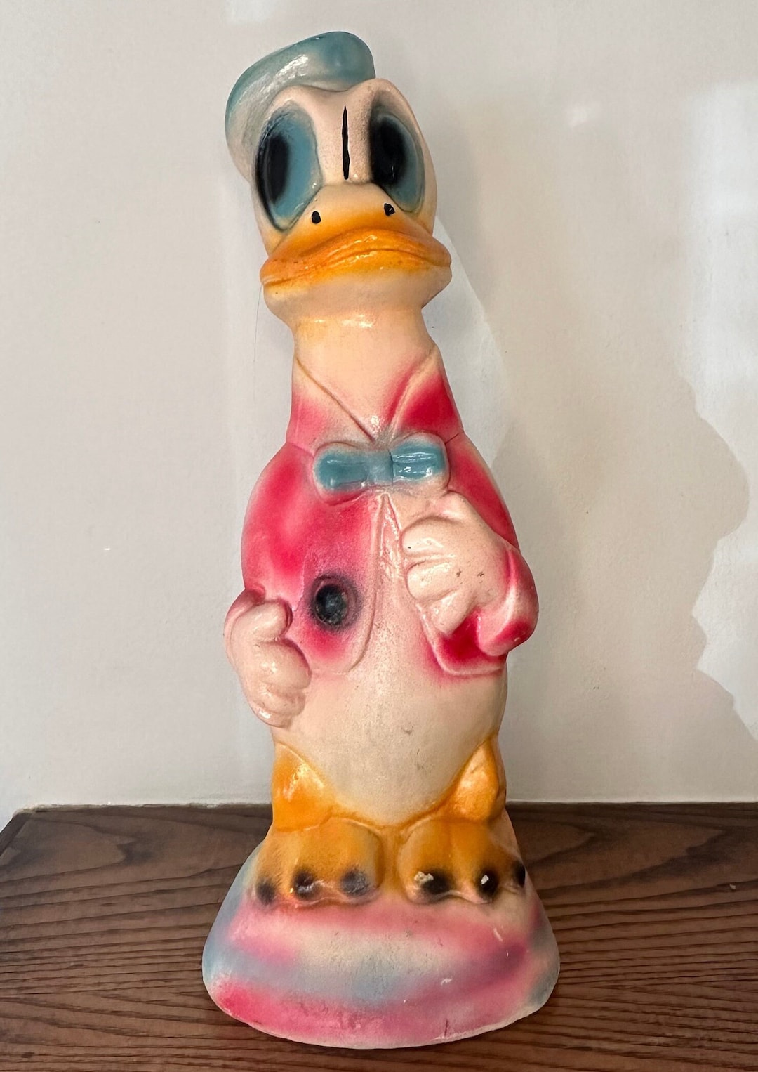 Vintage 1950s Donald Duck Chalkware Carnival Prize Statue - Etsy