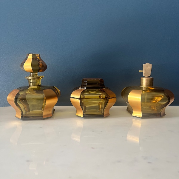 Glass Dresser Set - Etsy