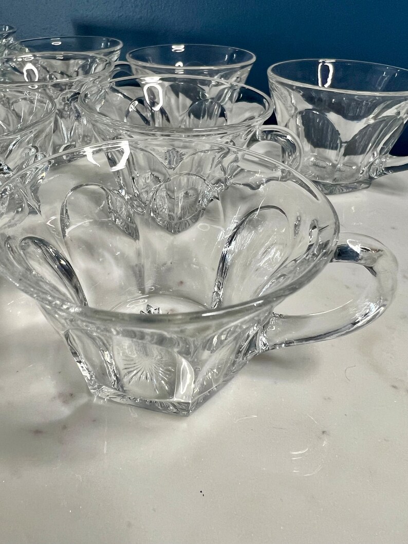 Set of 12 Vintage Crystal Punch Glasses - Etsy