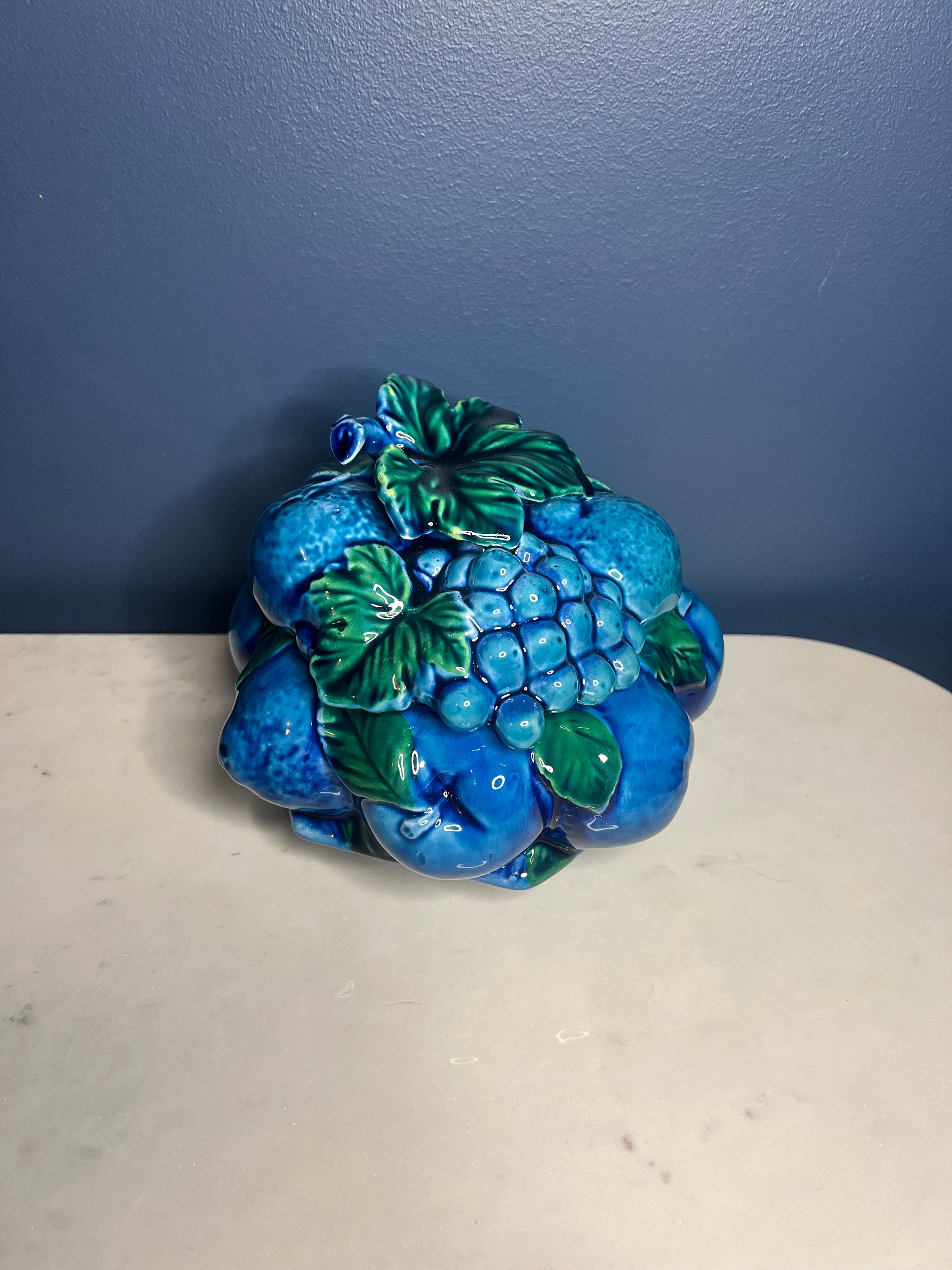 Vintage 60s Inarco Indigo Blue Fruit Canister / Jar #E2375 - Etsy