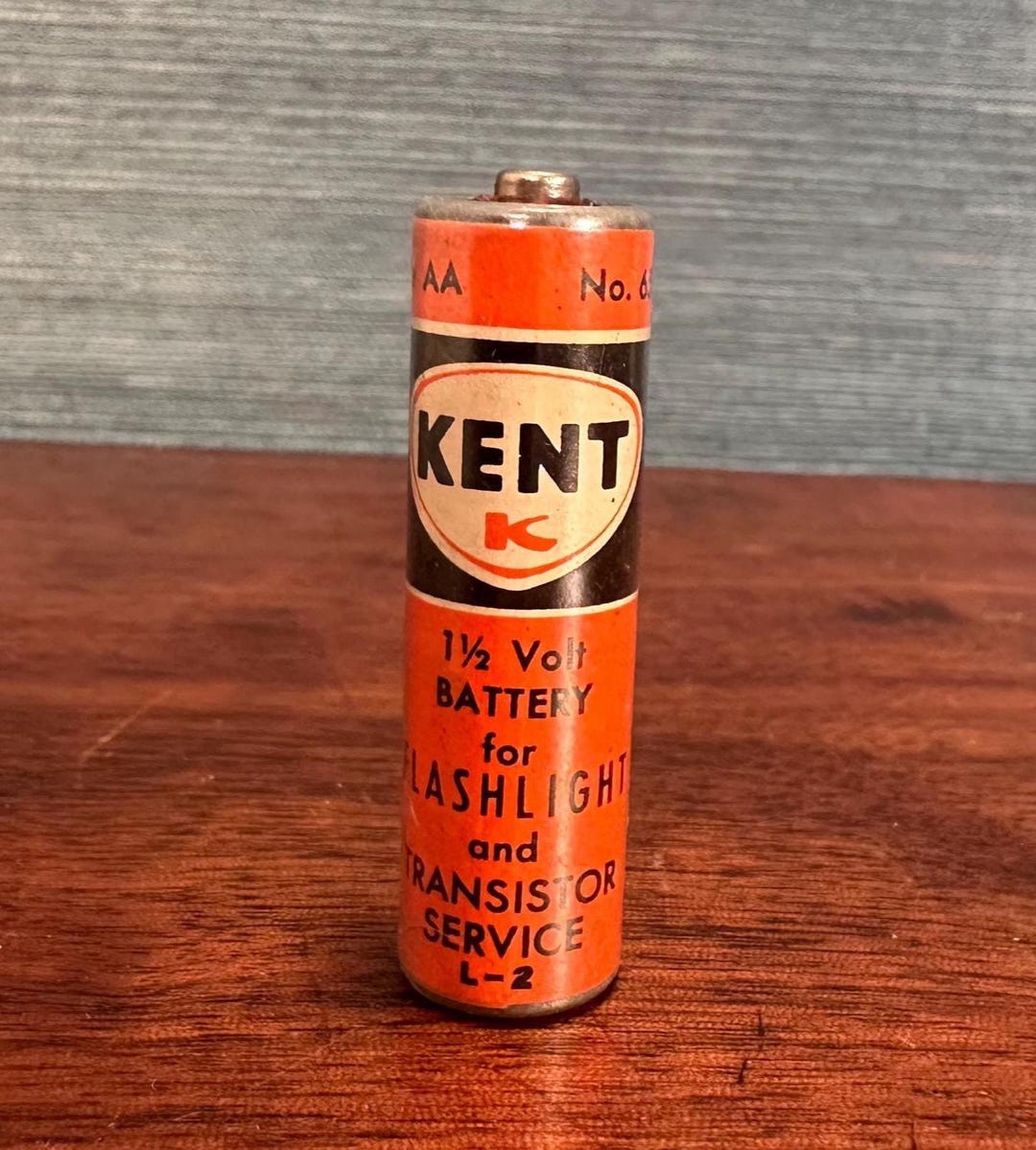 Vintage Kent AA 1 1/2 Volt Battery for Flashlight and Transistor ...