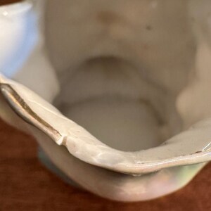 Antique German Porcelain Lustreware Scuttle Mug / Shaving Cup From 1880 ...