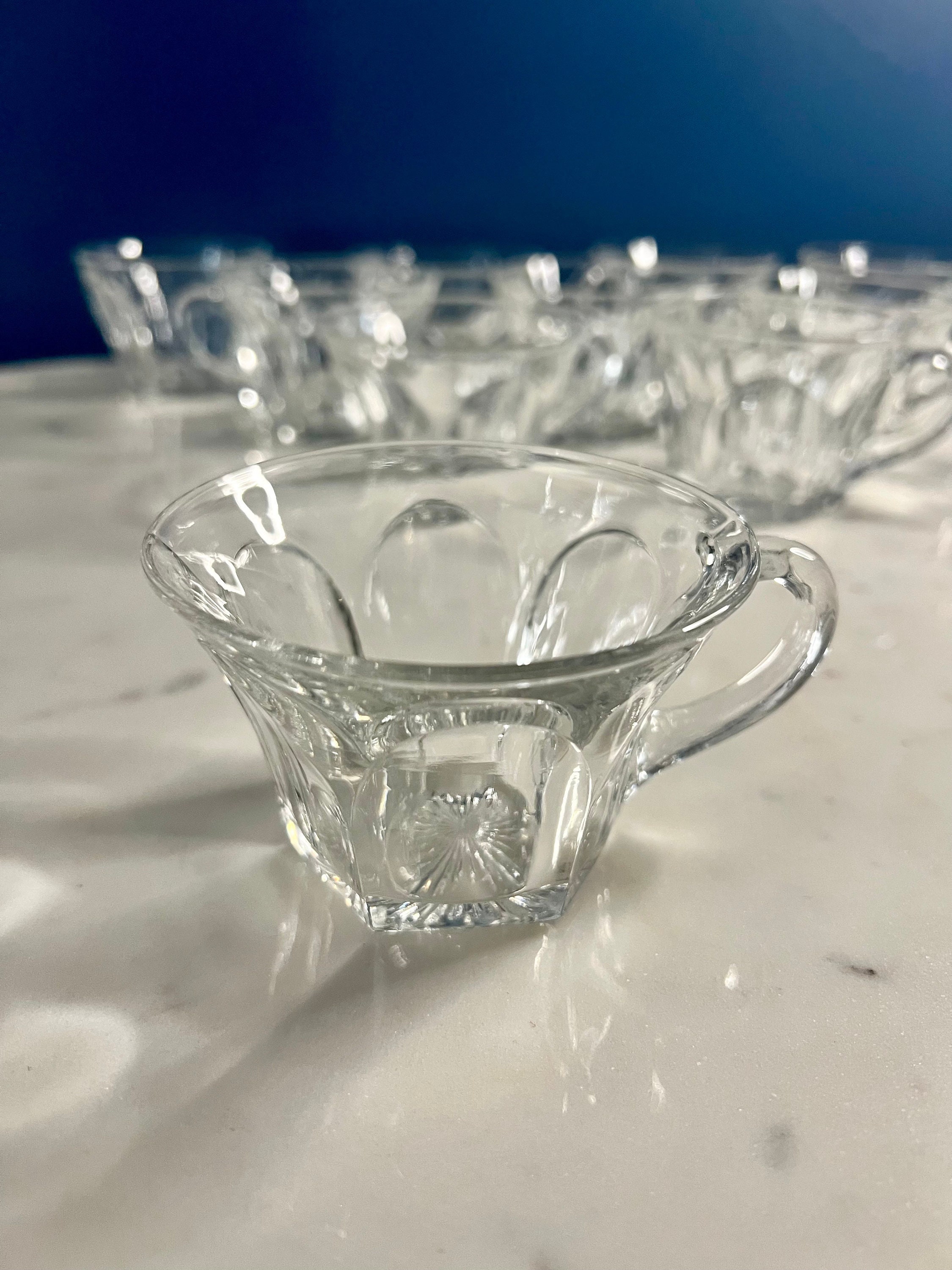 Set of 12 Vintage Crystal Punch Glasses - Etsy