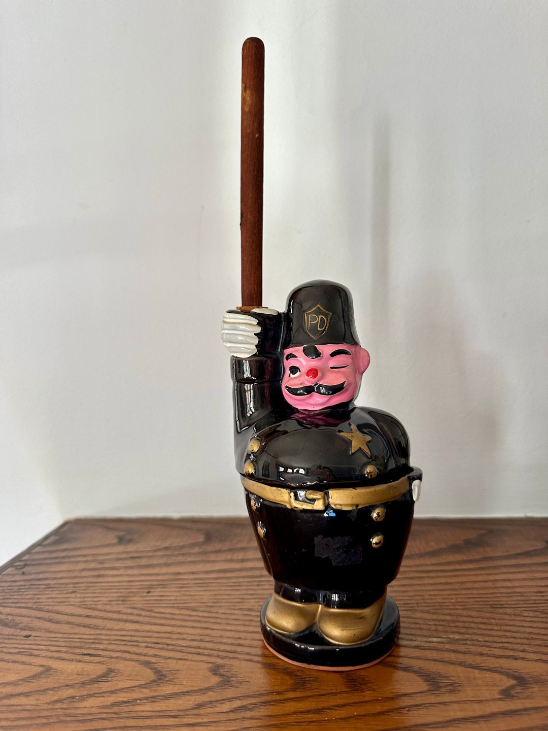 Vintage Enesco British Bobby Jar: 1960s Policeman With Cork Baton - Etsy