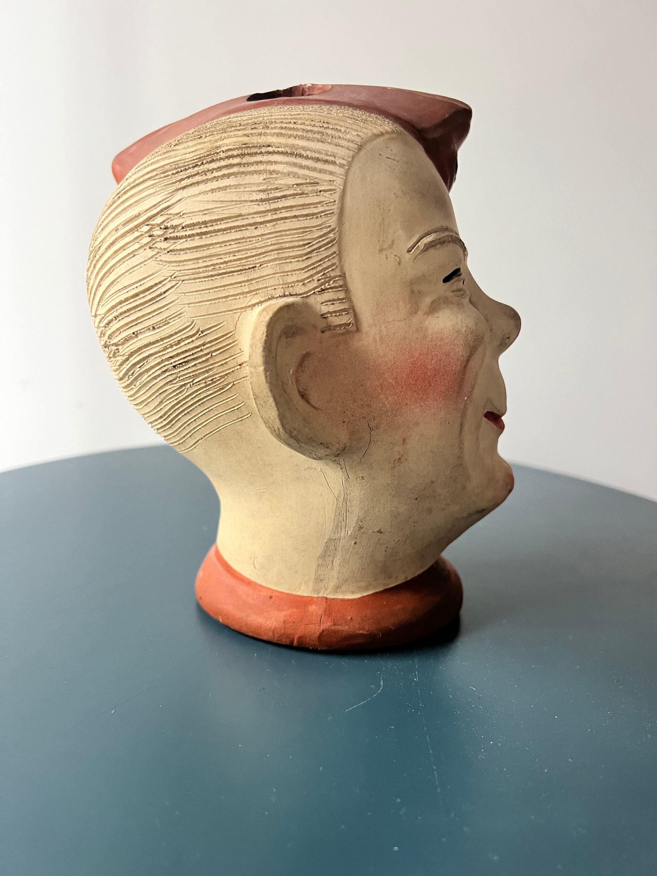 1941 WWII elmer the Doughboy Chia Head Clay Vase - Etsy