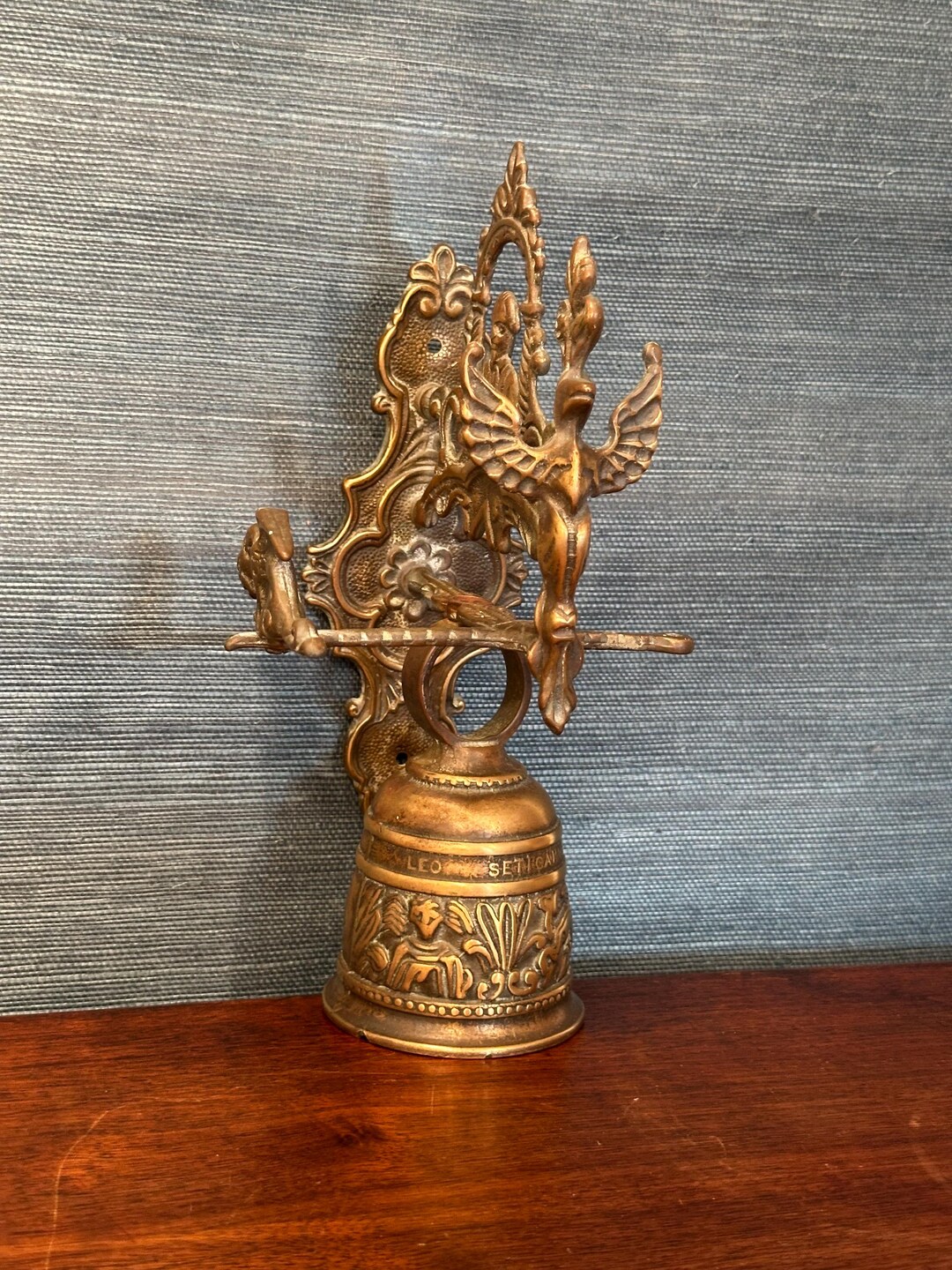 Ornate Vintage Wall Mounted Brass Sanctuary / Monastery Bell - Etsy