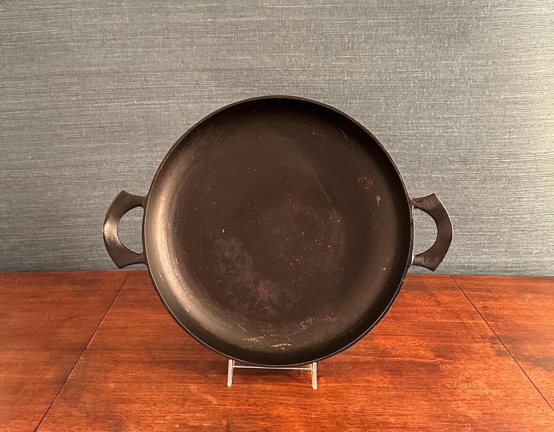 Vintage Tokaido Cast Iron Double Handled Skillet, Made in Japan - Etsy