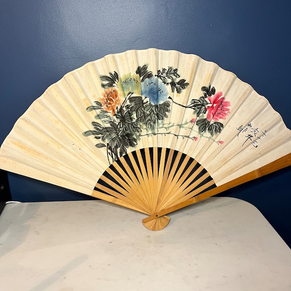 Large Japanese Fan - Etsy