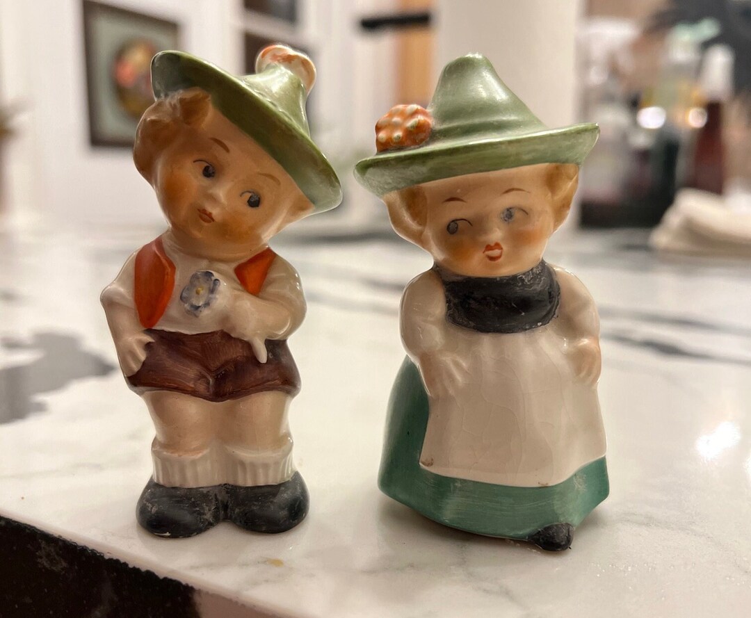Vintage '50s Goebel Hummel Salt and Pepper Shakers [rare Imperfection ...