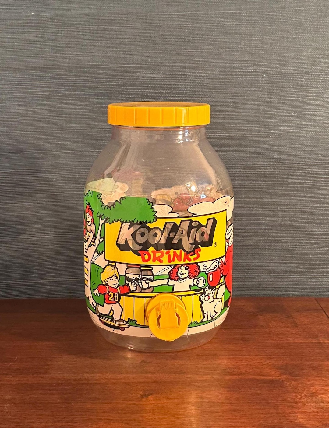 Vintage 1983 Plastic Kool-aid Dispenser 'smiling Pitcher Device' - Etsy