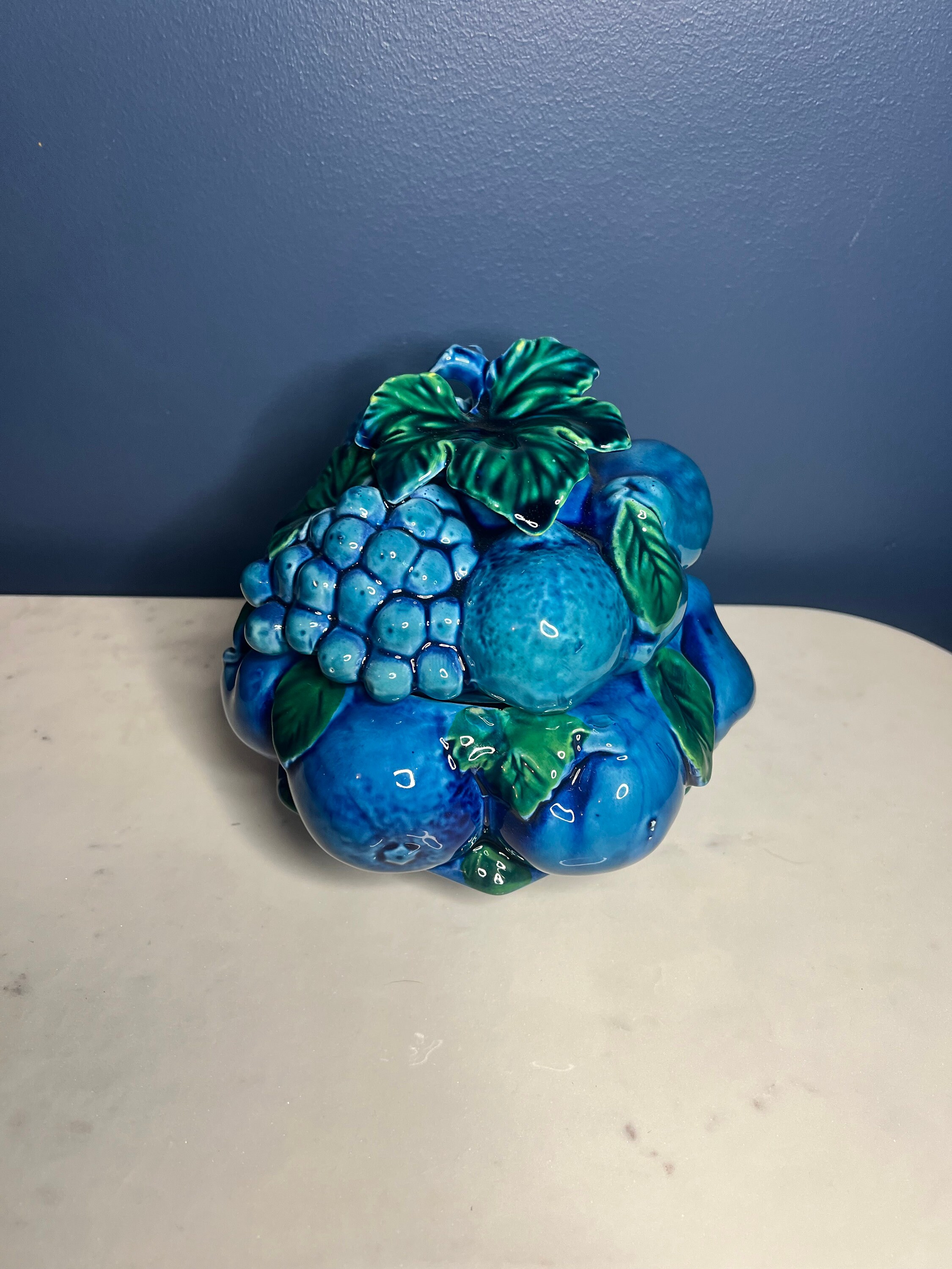 Vintage 60s Inarco Indigo Blue Fruit Canister / Jar #E2375 - Etsy
