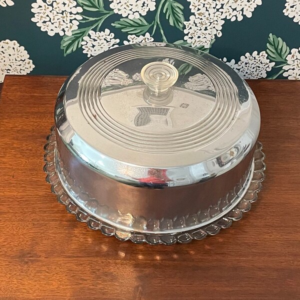 Glass Cake Plate - Etsy