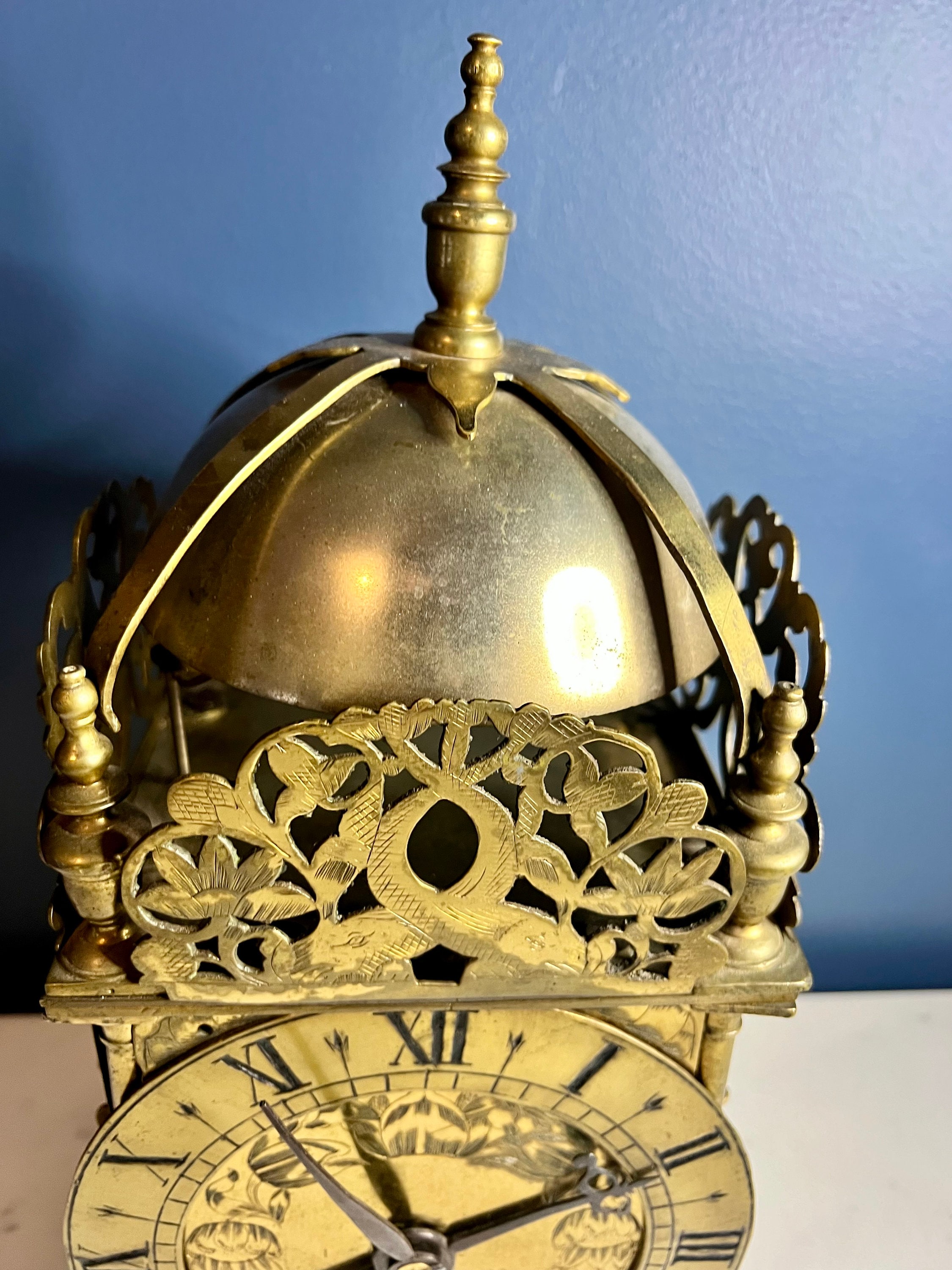 Antique 1800s German Winterhalder & Hofmeier Brass Lantern Clock - Etsy