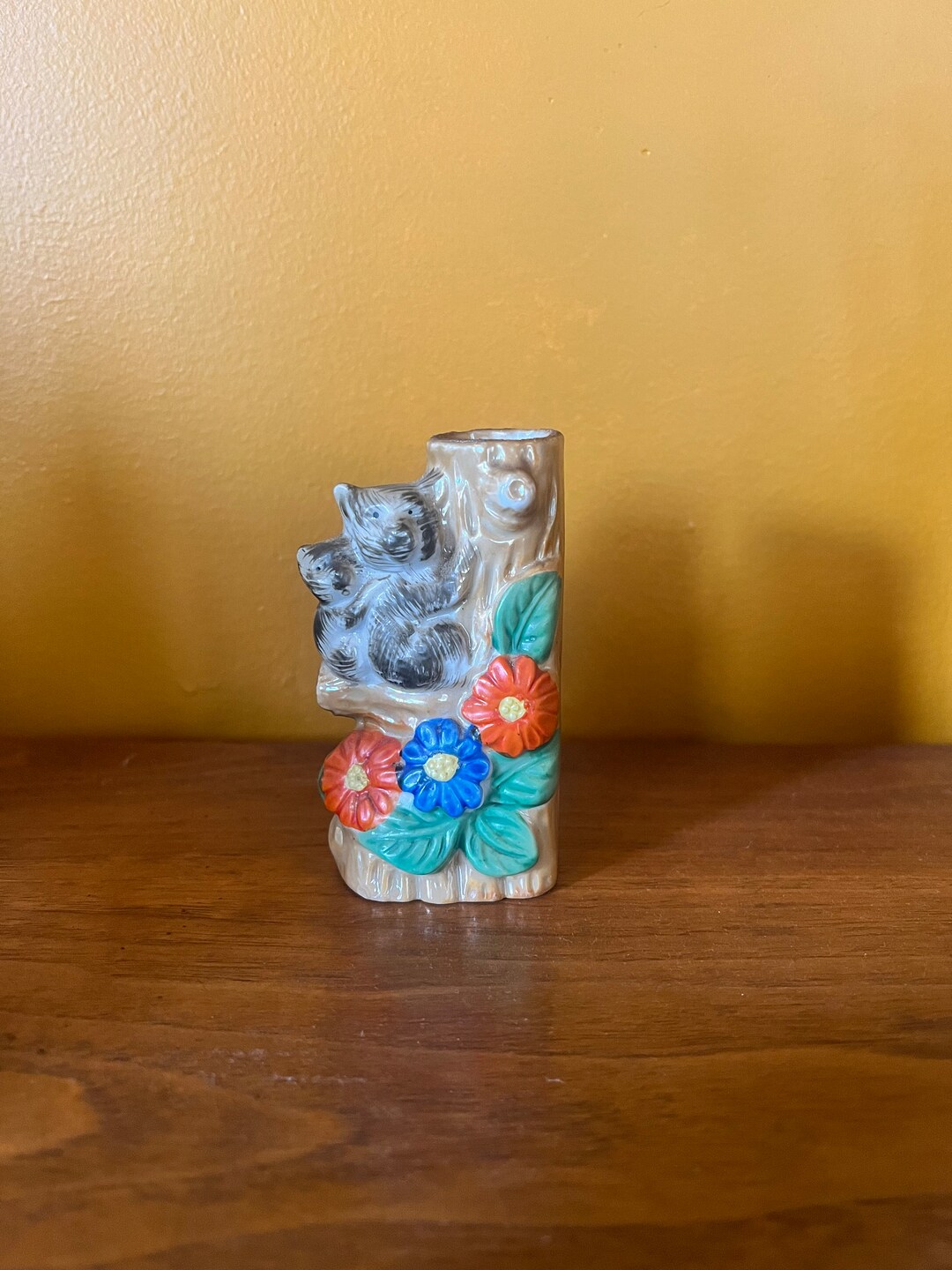 Vintage 50s Japanese Koala Bud Vase - Etsy